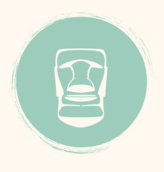 Natural emblem design Royalty Free Vector Image