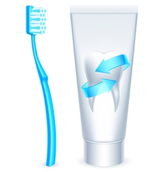 Toothpaste graphic design element isolated Vector Image