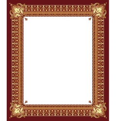 Border gold Royalty Free Vector Image - VectorStock