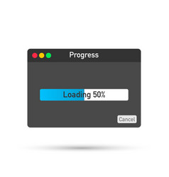 Retro computer window old user interface warning Vector Image