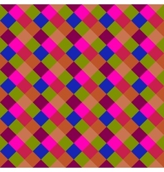 Seamless geometric checked pattern diagonal Vector Image