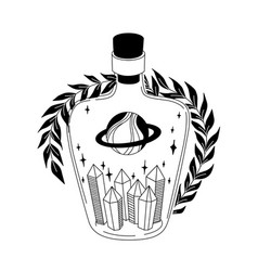 Magic bottle witchcraft Royalty Free Vector Image