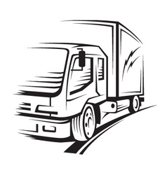 Truck driver riding Royalty Free Vector Image - VectorStock