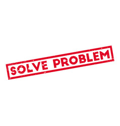Solve problem rubber stamp Royalty Free Vector Image
