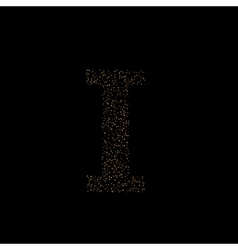 Design abstract letter i Royalty Free Vector Image