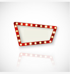 Retro banner signs set template with space Vector Image