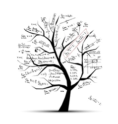 Heart shape with math formulas Royalty Free Vector Image