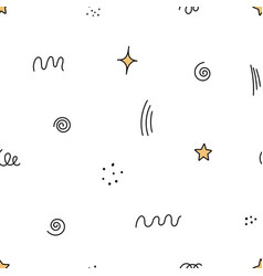 Hand drawn doodle grid seamless pattern Royalty Free Vector