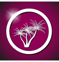 Sabal palm or cabbage-palm palmetto Royalty Free Vector