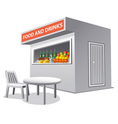 Market food tent Royalty Free Vector Image - VectorStock