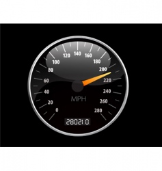 Burning speedometer Royalty Free Vector Image - VectorStock