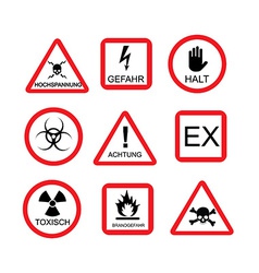 Warning of packaging symbol Royalty Free Vector Image