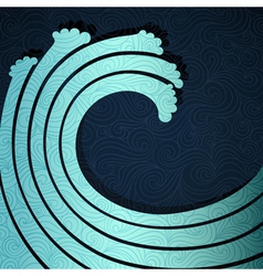 Big Wave Royalty Free Vector Image - VectorStock