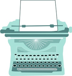 Hand-drawn vintage typewriter writing machine Vector Image