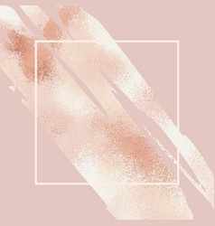 Rose gold set backgrounds for social media Vector Image