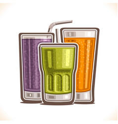 Logo for smoothie bar Royalty Free Vector Image