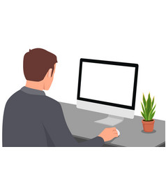 Young man gesturing demonstrating size Royalty Free Vector