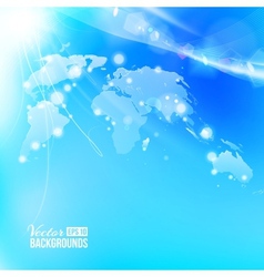 Blue image globe globalization concept Royalty Free Vector