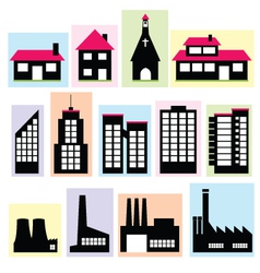 Buildings Royalty Free Vector Image - VectorStock