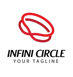 Letter l infinity logo design Royalty Free Vector Image