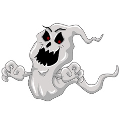 Cute kid in a ghost costume celebrating halloween Vector Image