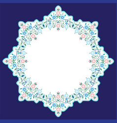 Circular islamic background six Royalty Free Vector Image