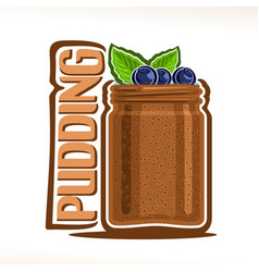 Logo for pudding Royalty Free Vector Image - VectorStock