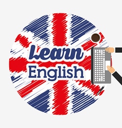 Learn english design Royalty Free Vector Image