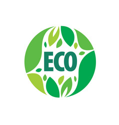 Logo eco Royalty Free Vector Image - VectorStock