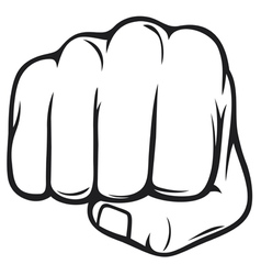 Abstract fist Royalty Free Vector Image - VectorStock