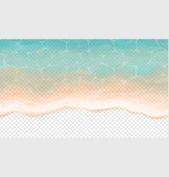 Top view on summer sea beach Royalty Free Vector Image