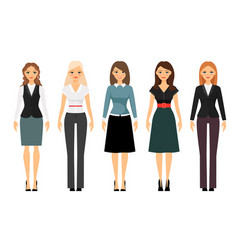 Women dress code set Royalty Free Vector Image