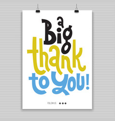Thank you quotes and stickers Royalty Free Vector Image