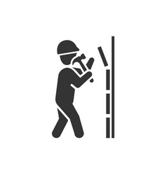 Laying floor tiles icon outline Royalty Free Vector Image