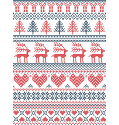 Christmas norwegian pattern Royalty Free Vector Image