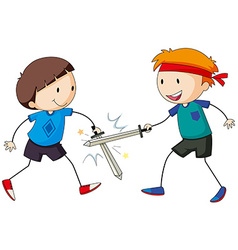 Swordfighting Royalty Free Vector Image - VectorStock