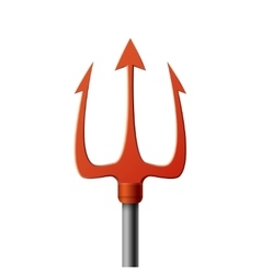 Neptune skull trident crown retro Royalty Free Vector Image