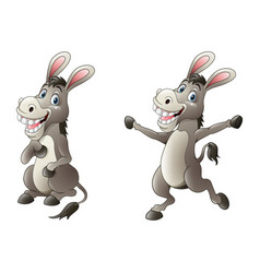 Cartoon funny donkey Royalty Free Vector Image