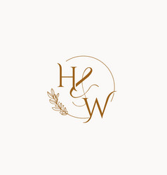 Hc initial wedding monogram logo Royalty Free Vector Image