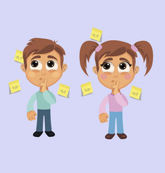 Forgetfulness symptom Royalty Free Vector Image