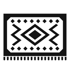Turkish carpet icon simple style Royalty Free Vector Image