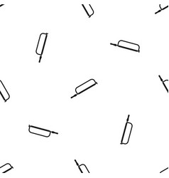 Hacksaw pattern seamless black Royalty Free Vector Image