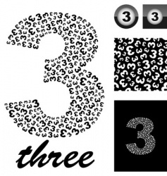 Pattern with numbers Royalty Free Vector Image