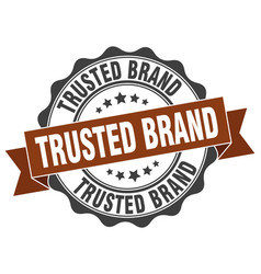 Trusted brand stamp sign seal Royalty Free Vector Image