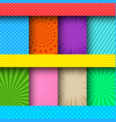 Comic bright seamless pattern Royalty Free Vector Image