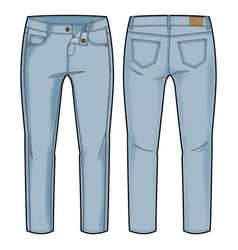 Light blue pants Royalty Free Vector Image - VectorStock
