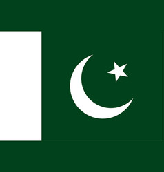 Pakistan flag Royalty Free Vector Image - VectorStock